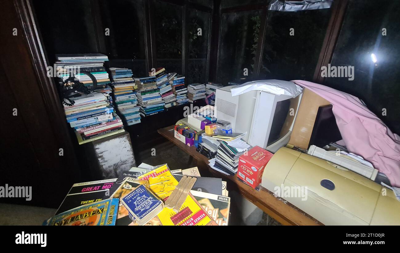Piles of books and old tech SOUTH YORKSHIRE, ENGLAND UNBELIEVABLE ...