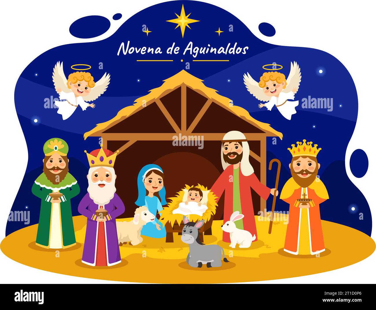 Novena De Aguinaldos Vector Illustration with Holiday Tradition for ...