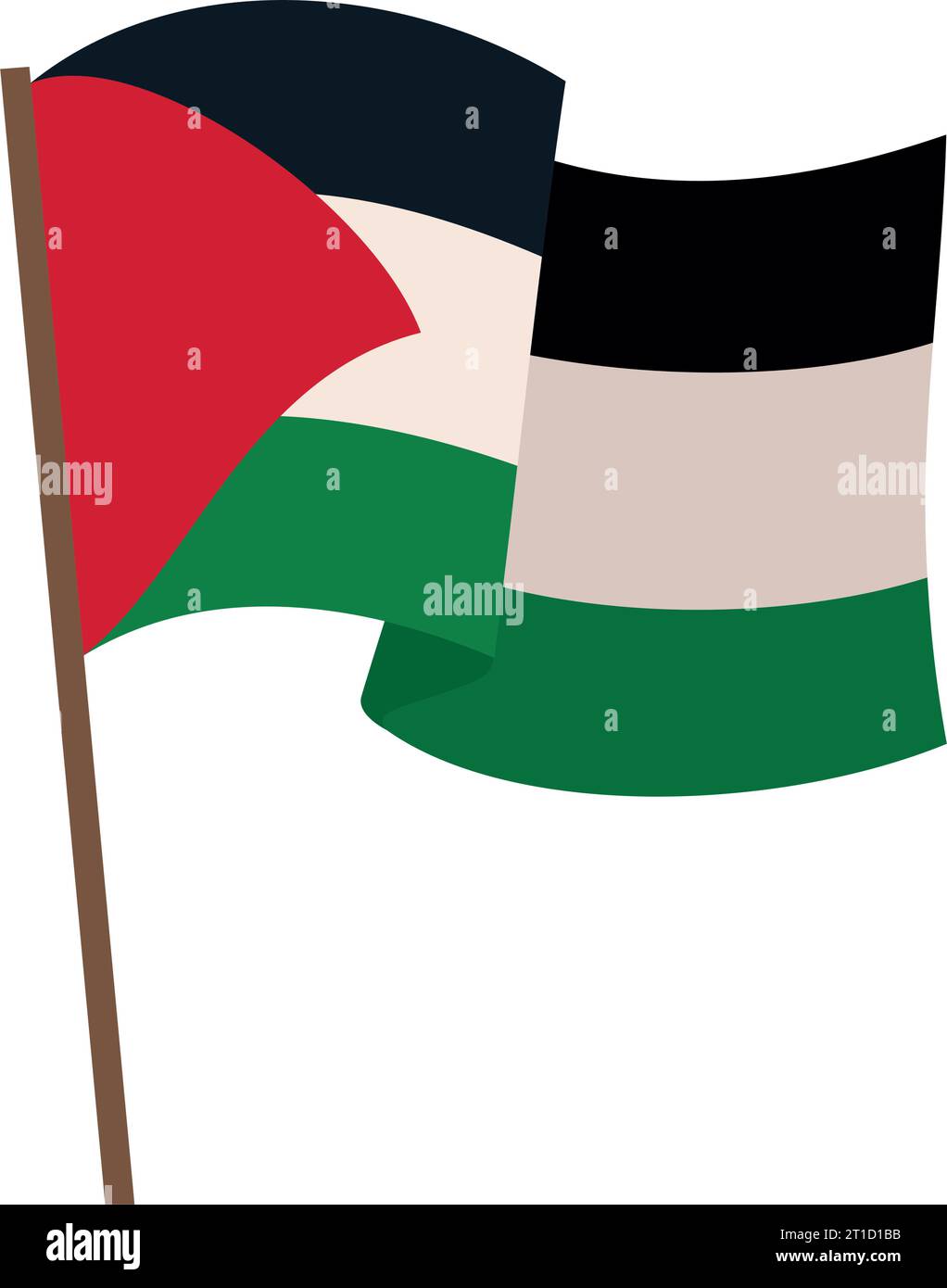 Palestine flag pole Cut Out Stock Images & Pictures - Alamy