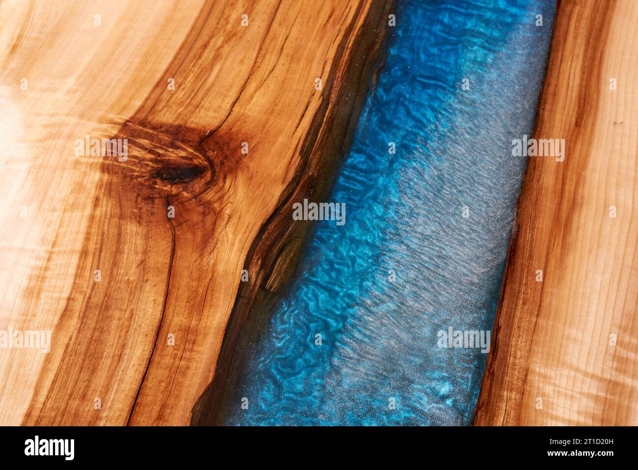 craft table made of wood and epoxy resin. closeup Stock Photo - Alamy