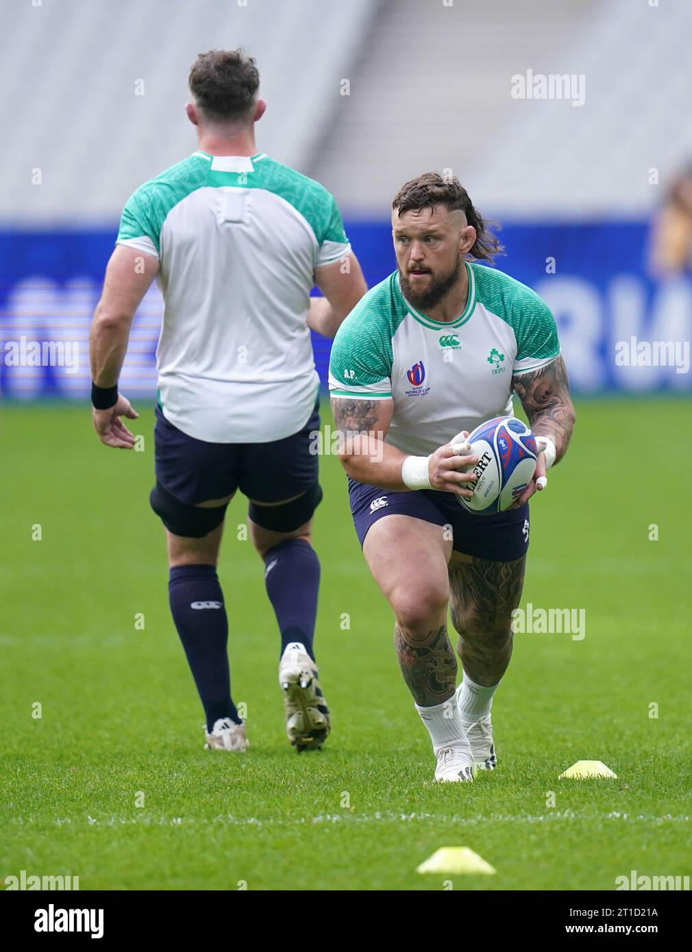 Ireland's Andrew Porter during the team run at the Stade de France in ...