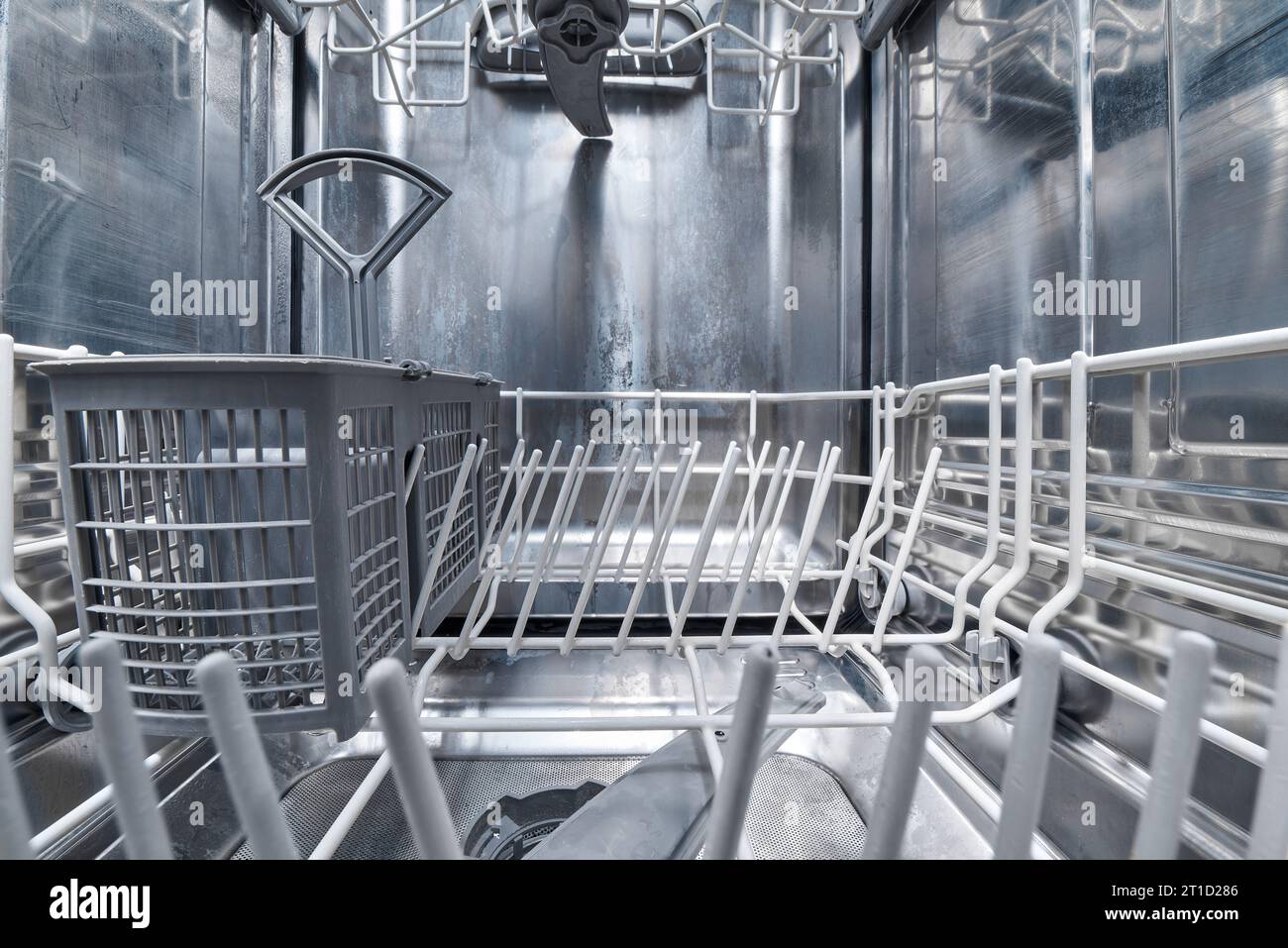 Clean Empty dishwasher machine inside Stock Photo - Alamy