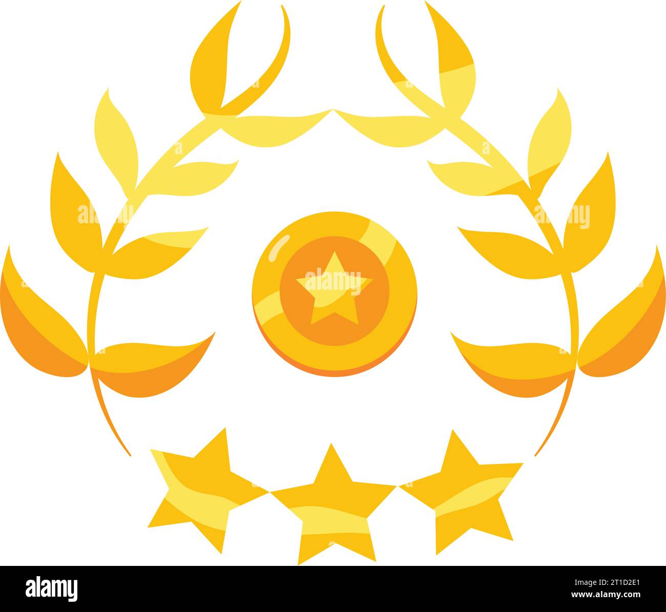 star medal and leaf Stock Vector Image & Art - Alamy