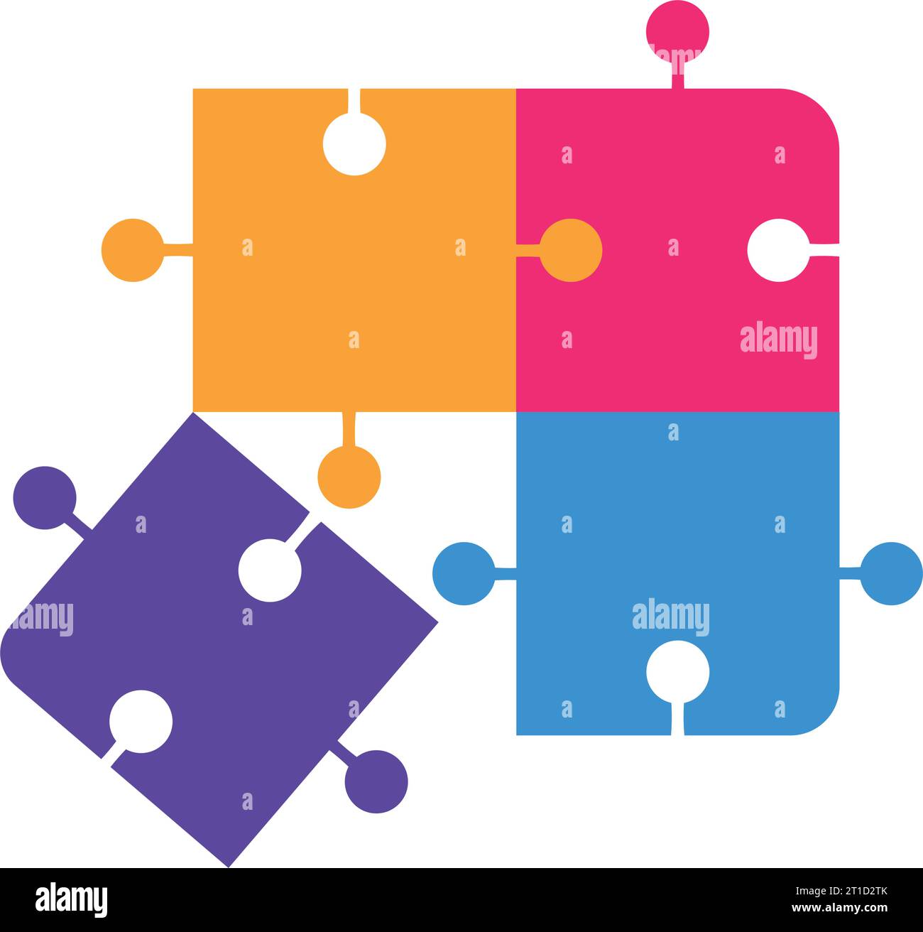 puzzle pieces shape Stock Vector Image & Art - Alamy