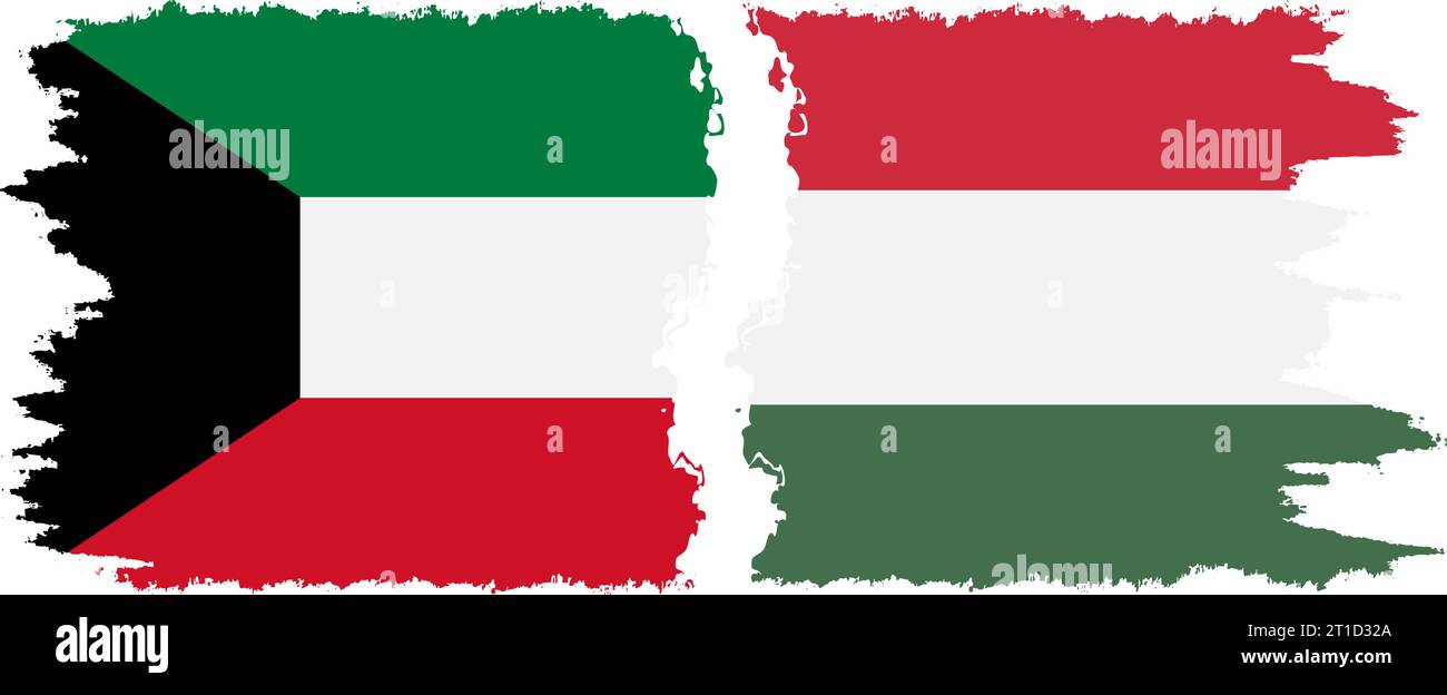 Kuwait hungary flag Stock Vector Images - Alamy