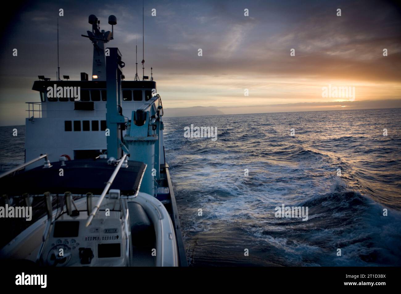A sunset view aboard the Expedition Great White vessel Stock Photo - Alamy