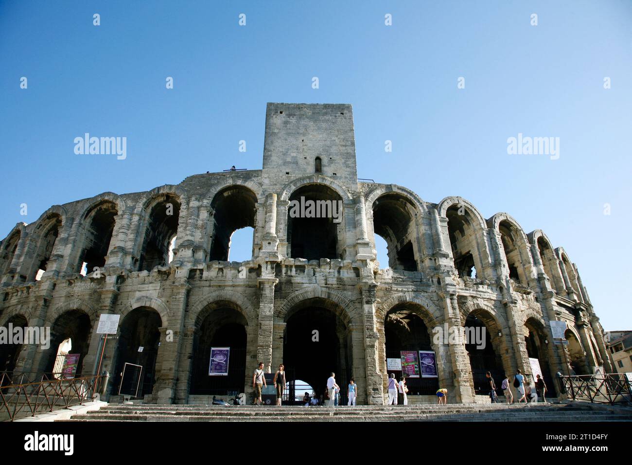 Les Arenes Roman amphitheatre, Arles, Provence, France Stock Photo - Alamy