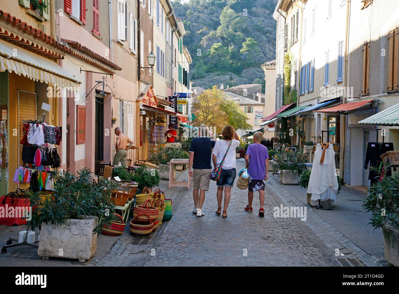 Street scene in La Garde Freinet, Var, Provence, France Stock Photo - Alamy