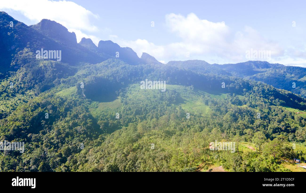 Tourist village with camping and bamboo huts at Doi Luang Chiang Dao ...