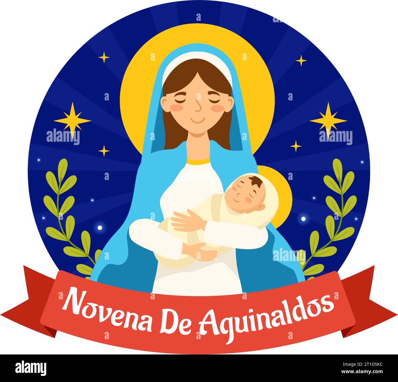 Novena De Aguinaldos Vector Illustration with Holiday Tradition for ...