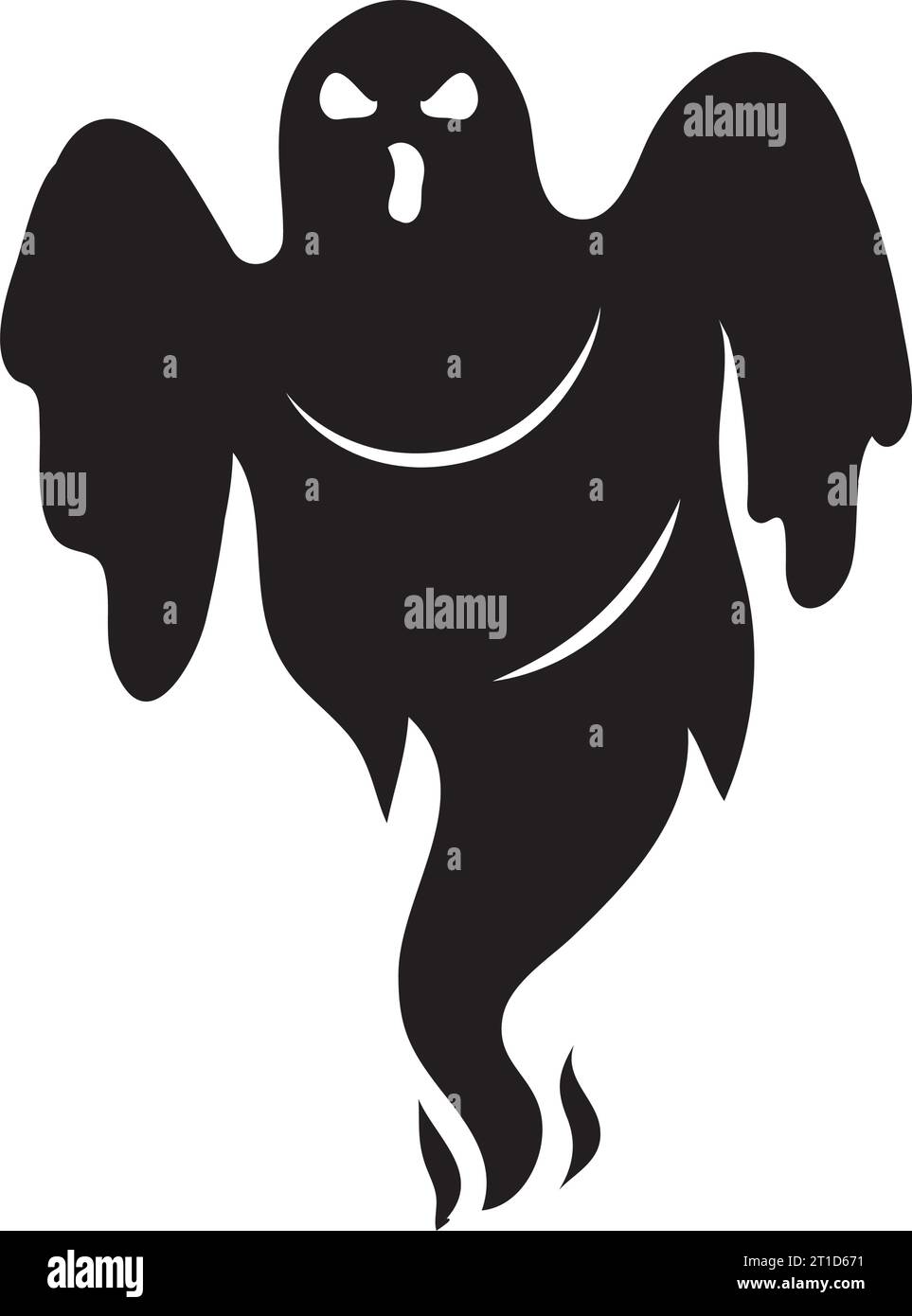 ghost creature silhouette illustration Stock Vector Image & Art - Alamy