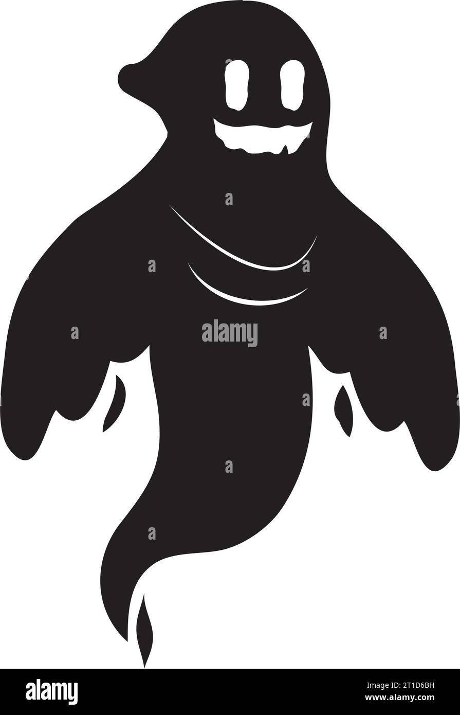 ghost creature spooky illustration Stock Vector Image & Art - Alamy