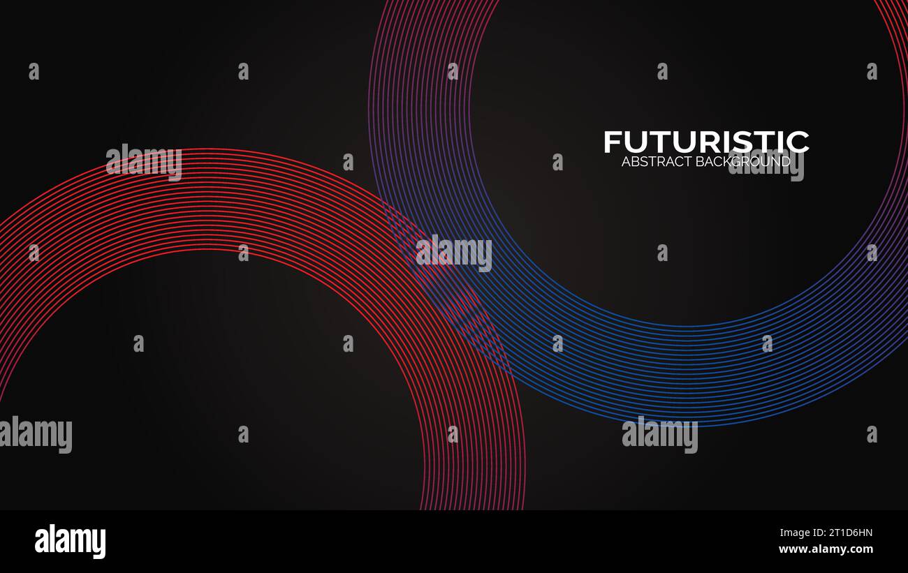 Futuristic abstract background. Glowing circle lines design. Modern ...