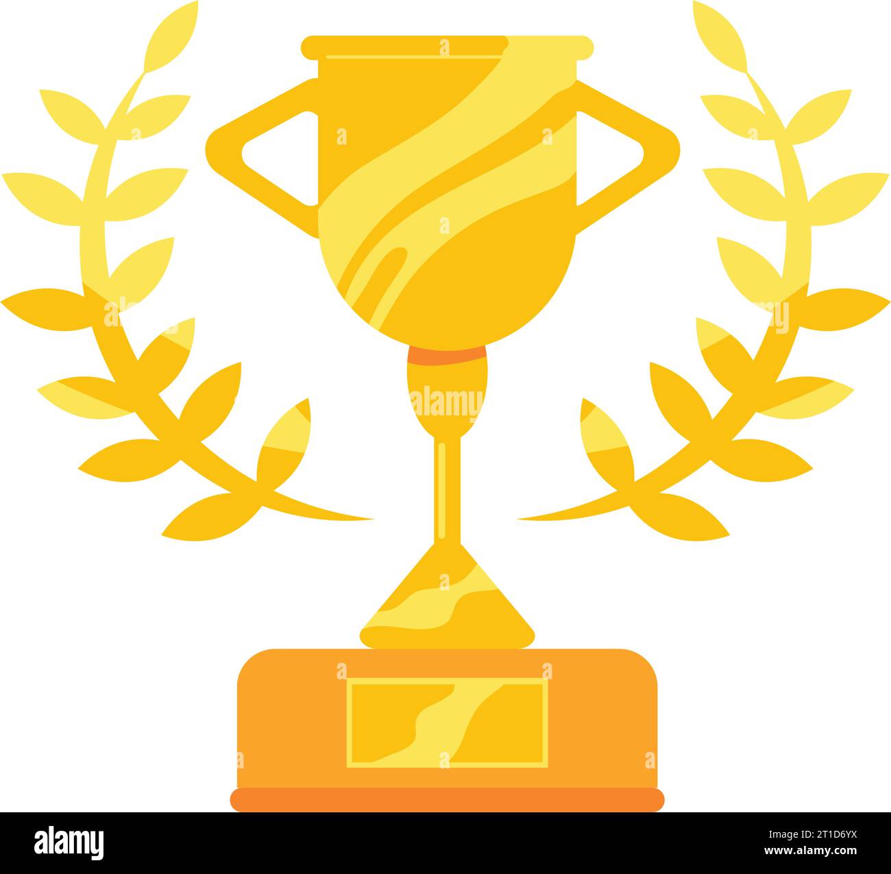 trophy golden leaves Stock Vector Image & Art - Alamy