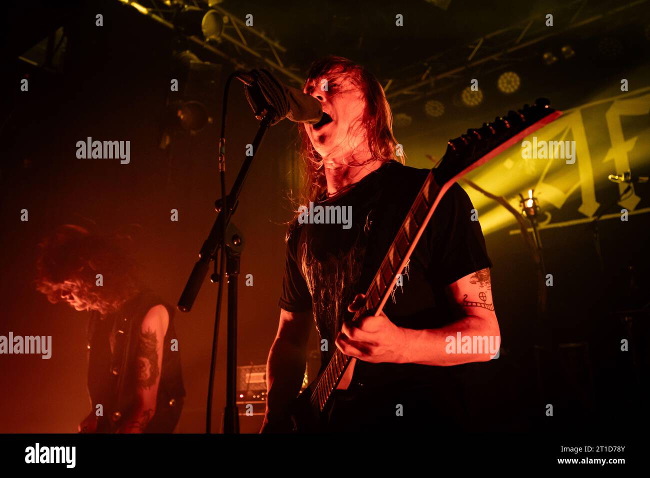 Albertslund, Denmark. 12th Oct, 2023. The Danish black metal band Afsky ...