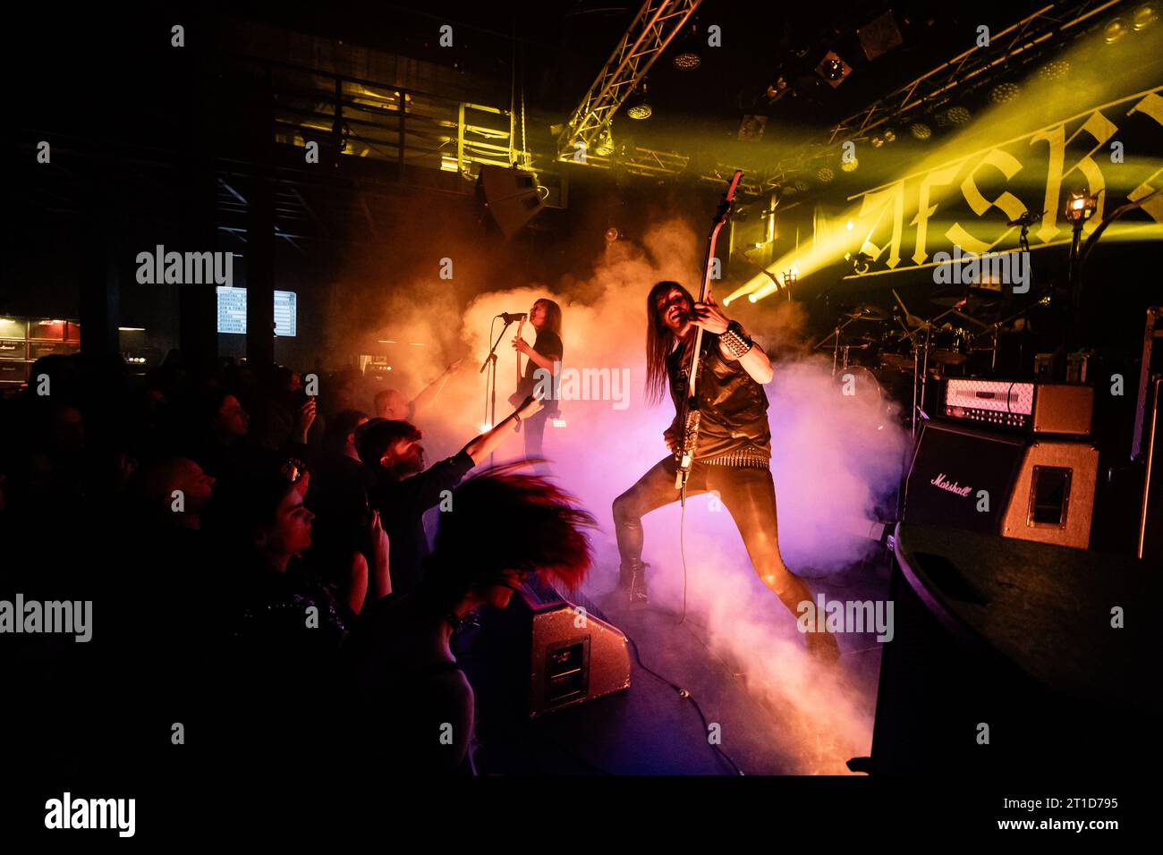 Albertslund, Denmark. 12th Oct, 2023. The Danish black metal band Afsky ...