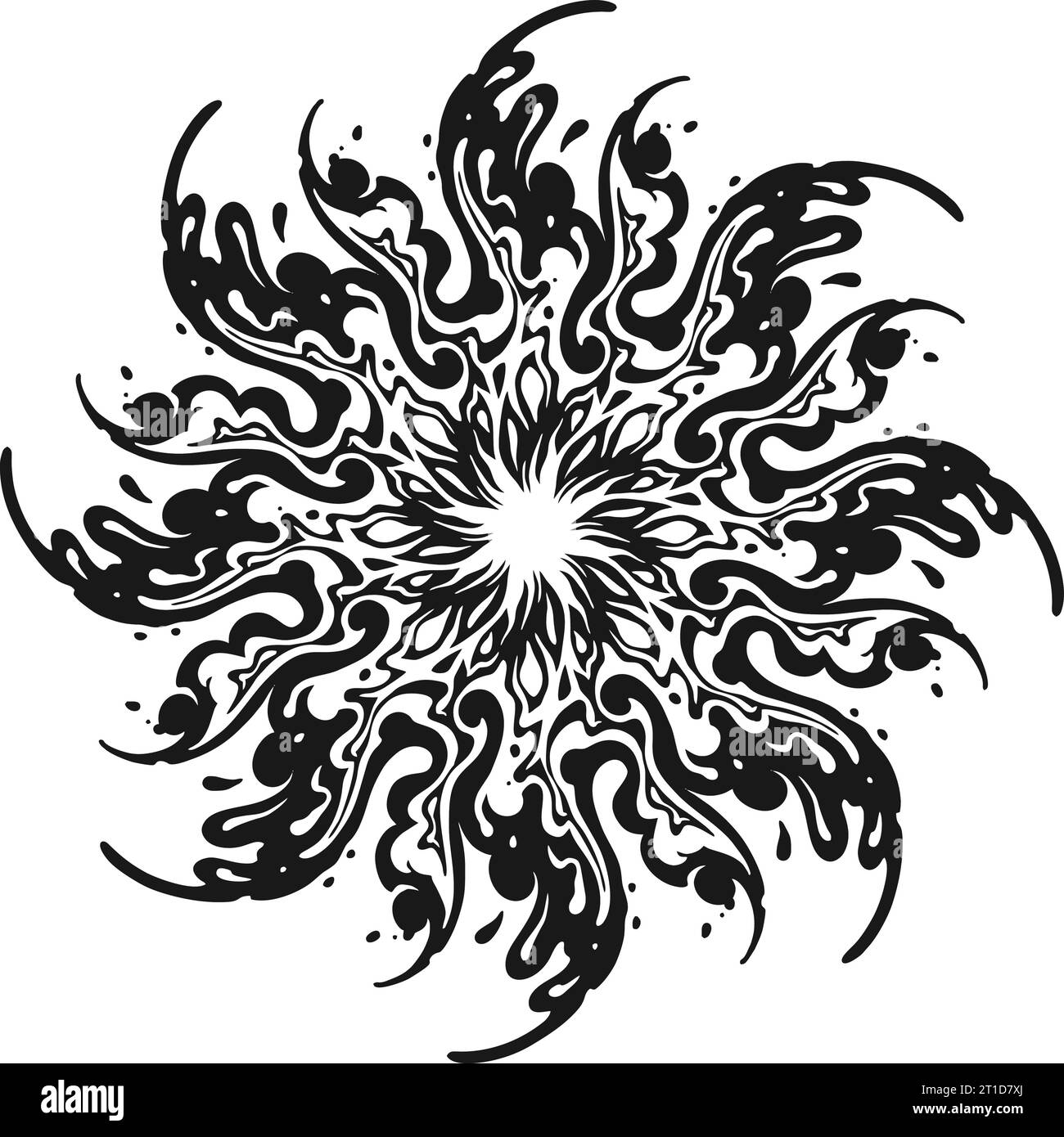 Abstract flamy background Black and White Stock Photos & Images - Alamy