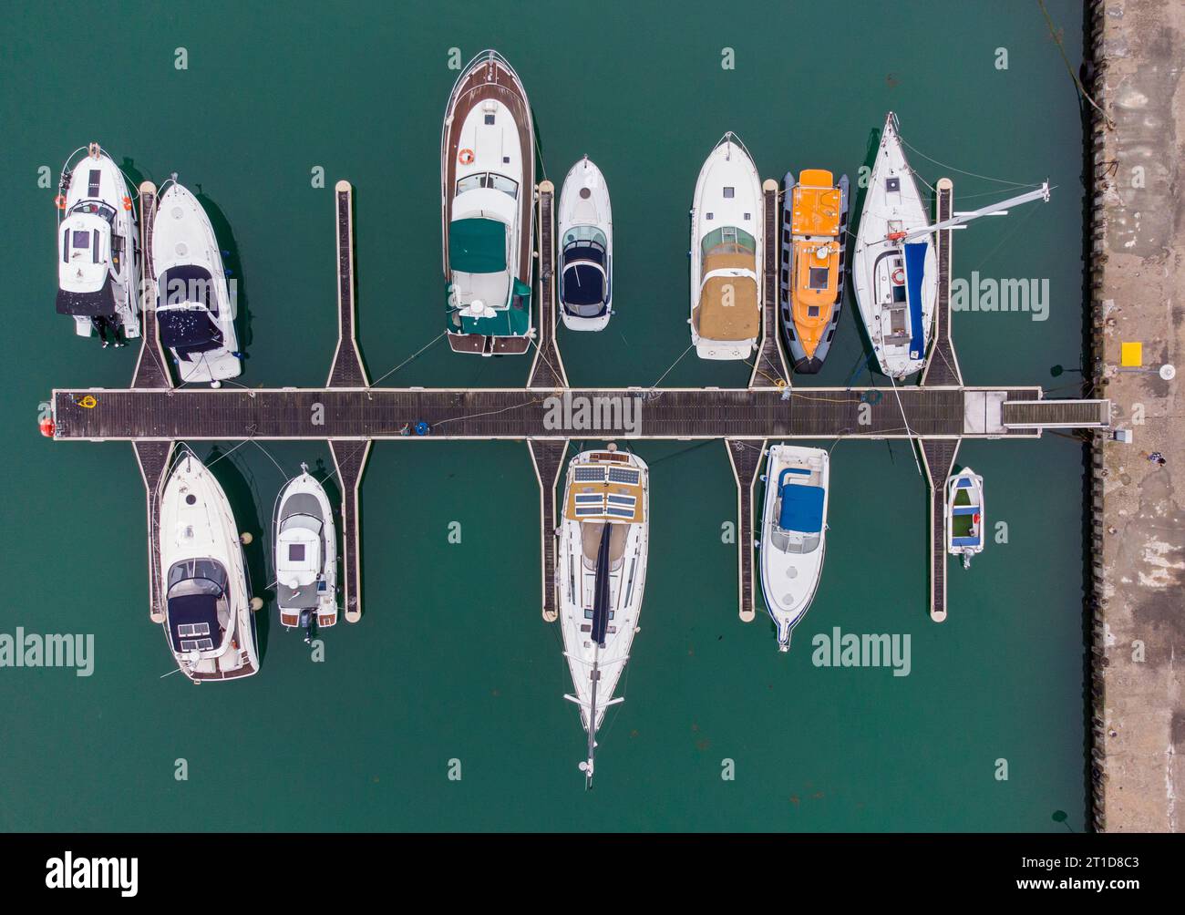 Aerial view marina lot yachts hi-res stock photography and images - Alamy