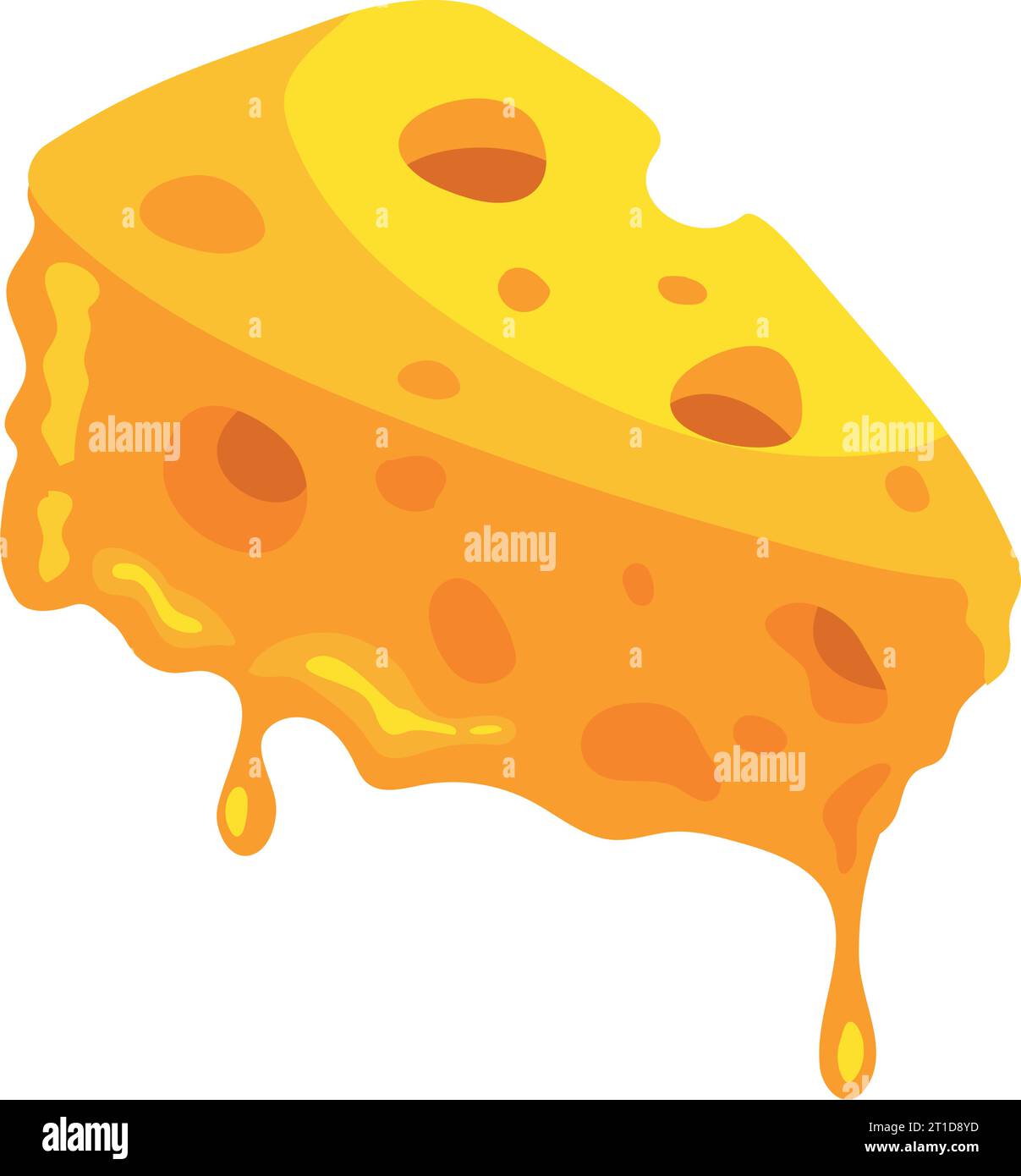 cheese sliced melted design Stock Vector Image & Art - Alamy