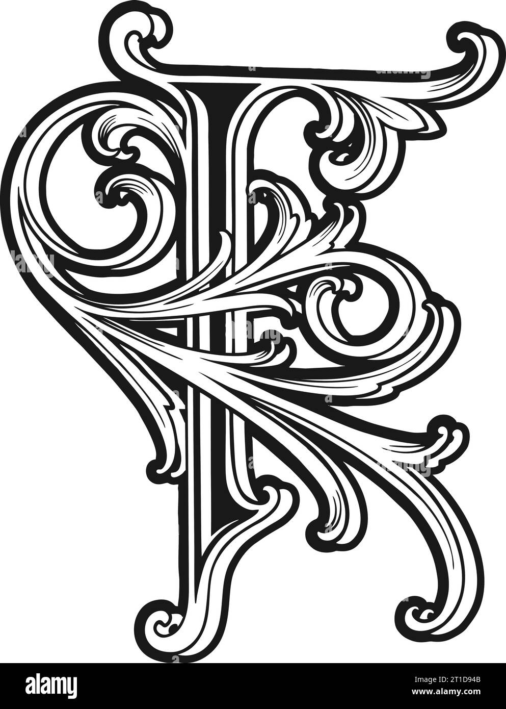 Illustrations alphabet Black and White Stock Photos & Images - Alamy