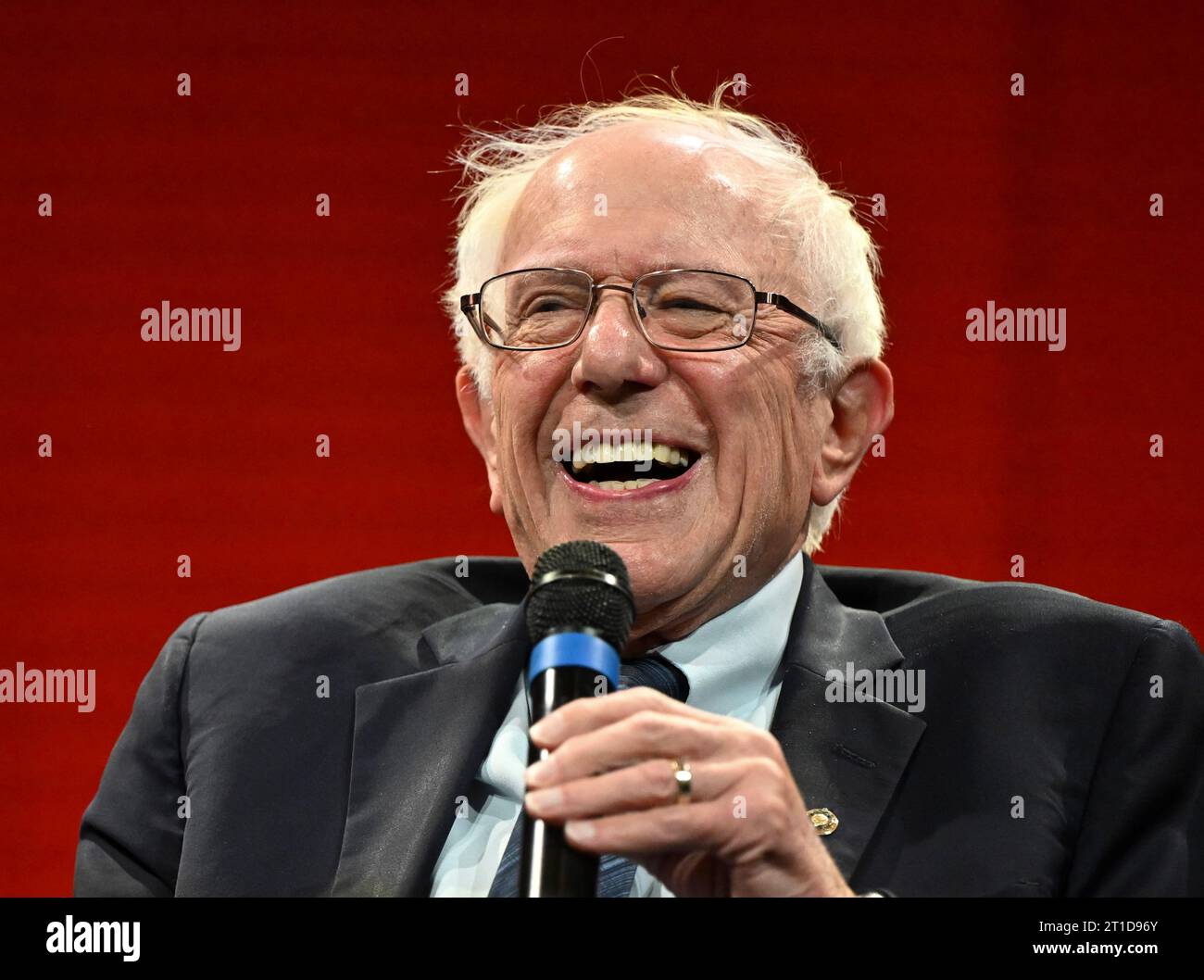 Berlin, Germany. 12th Oct, 2023. U.S. politician Bernie Sanders at the ...