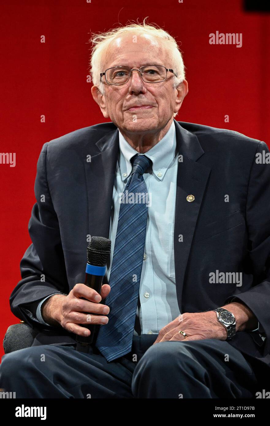 Berlin, Germany. 12th Oct, 2023. U.S. politician Bernie Sanders at the ...