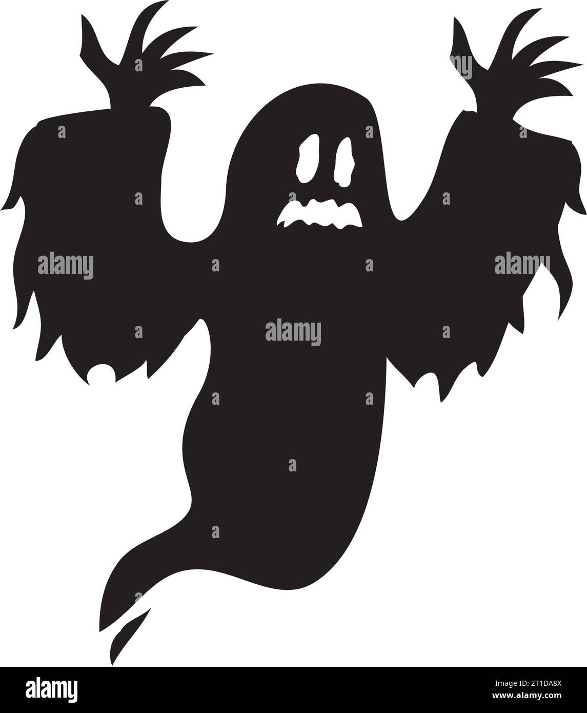 ghost creature horror illustration Stock Vector Image & Art - Alamy