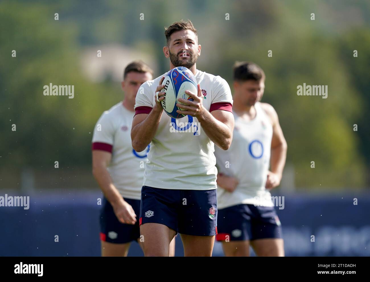 England's Jonny May during a training session at the Stade Georges ...