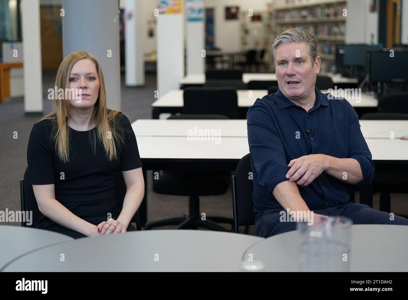 Labour leader Sir Keir Starmer and Sarah Edwards, Labour candidate for ...