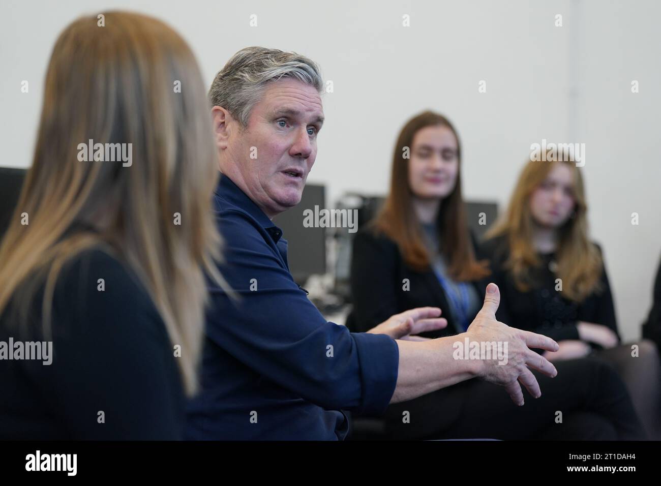Labour leader Sir Keir Starmer and Sarah Edwards, Labour candidate for ...
