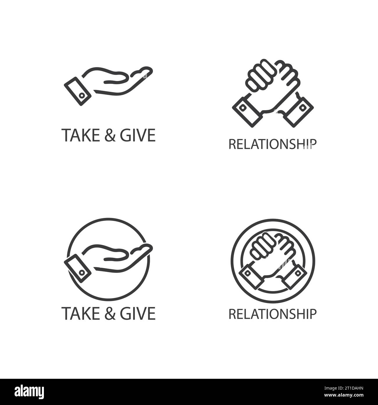 Hand gestures and sign language isolated . Vector illustration of human ...