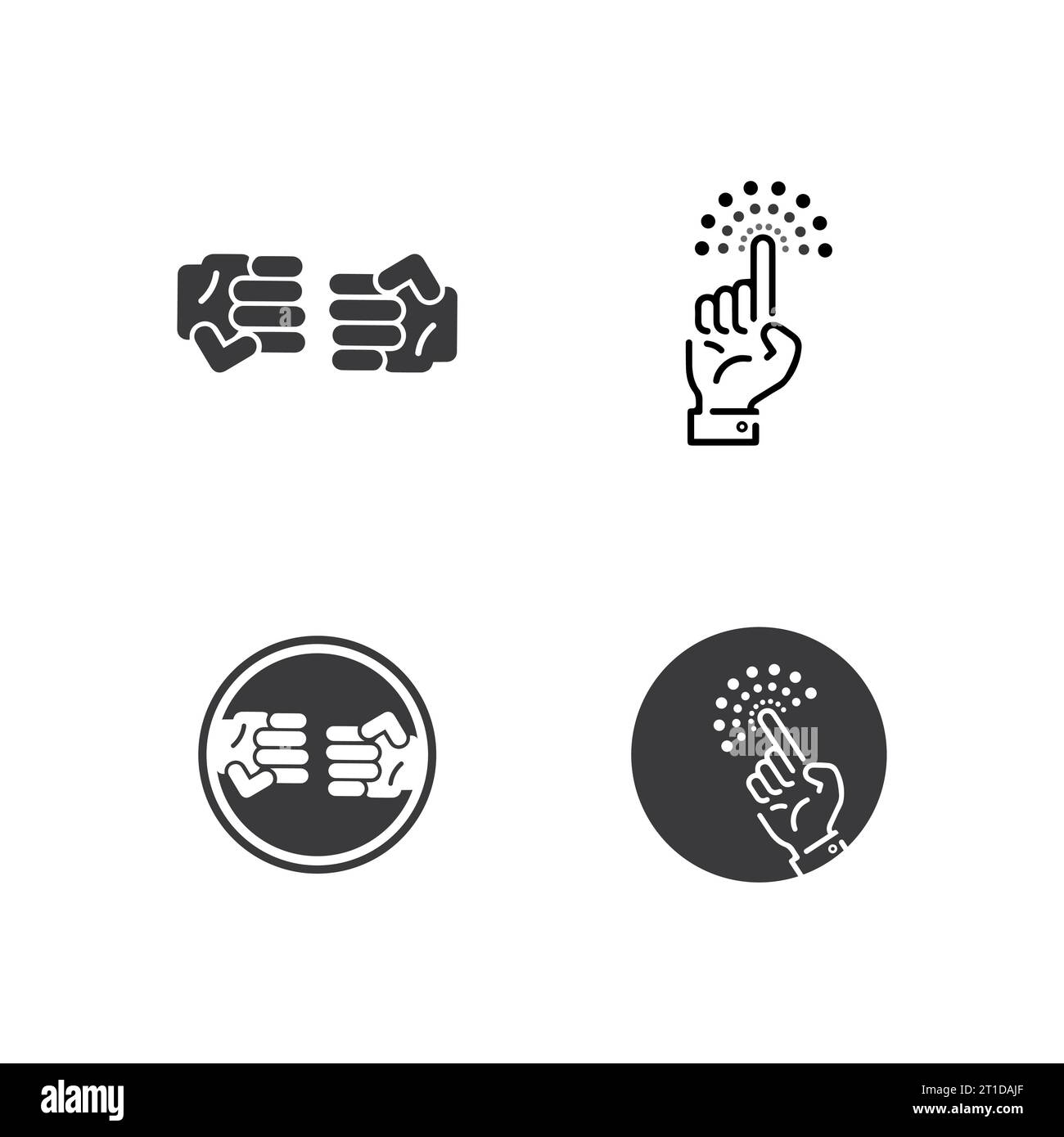 Hand gestures and sign language isolated . Vector illustration of human ...