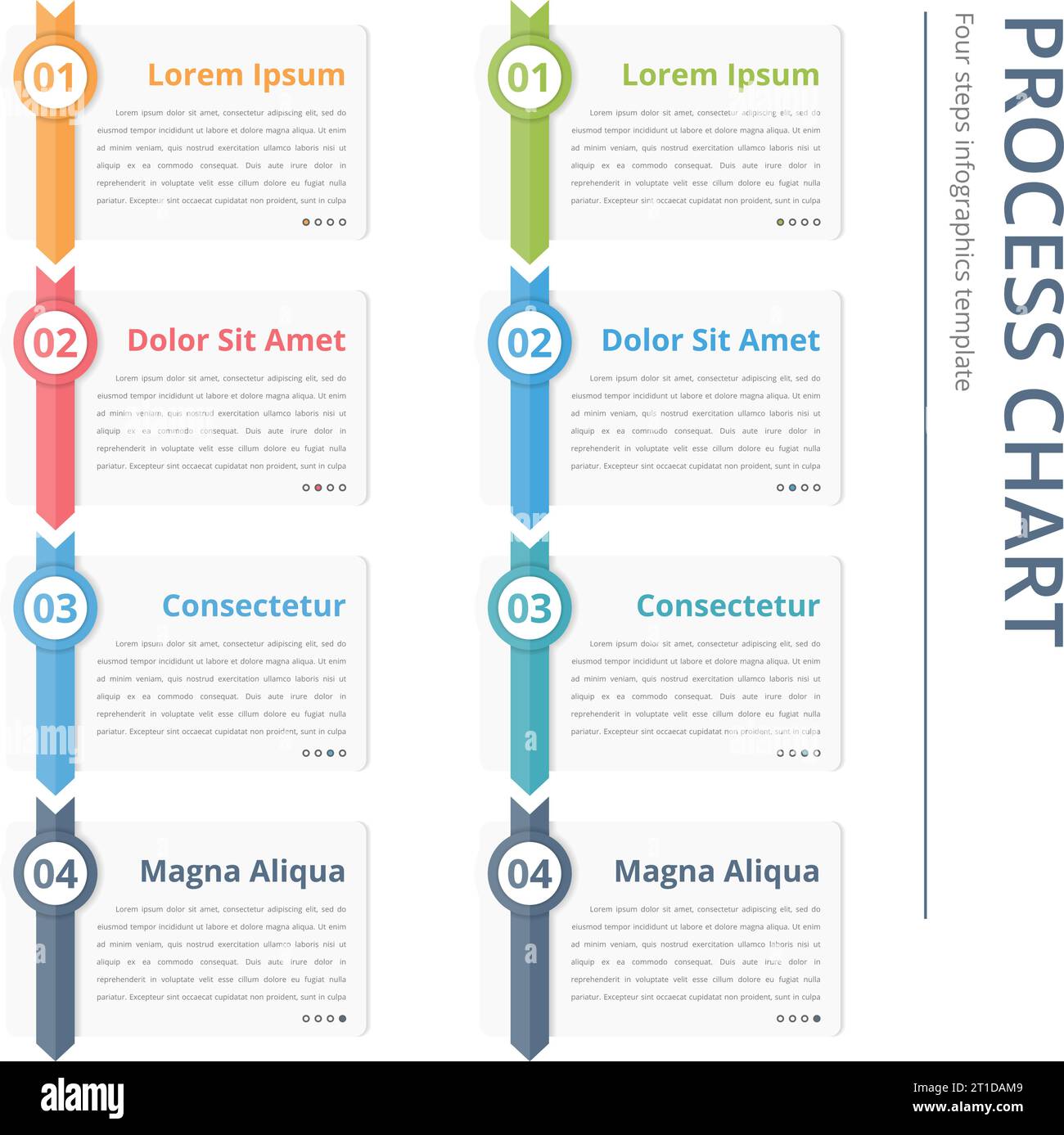 Vertical process chart, flow chart template, infographics design ...