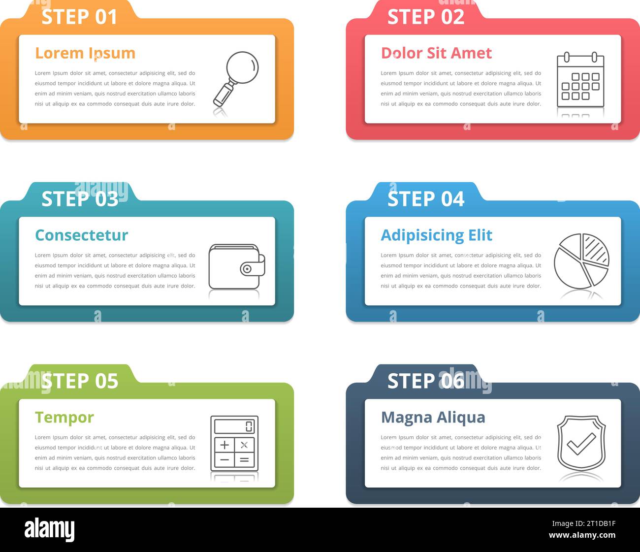 Set of infographic elements with numbers, line icons and place for your ...