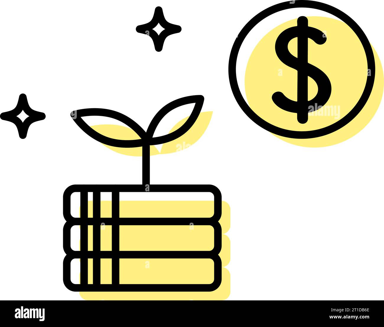 Icon for managing assets by investing in foreign currency, simple line ...