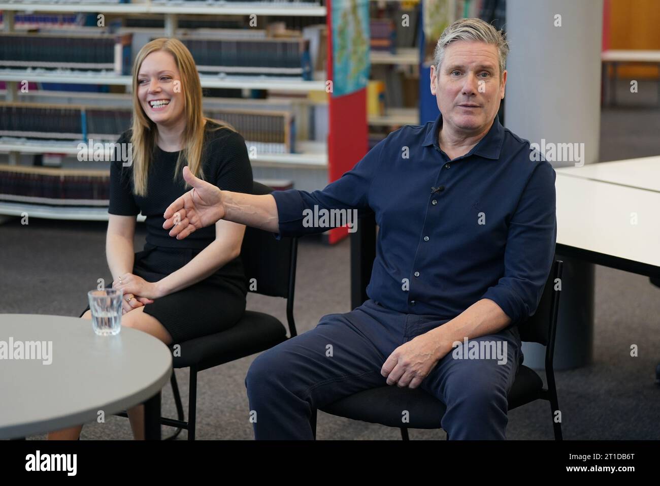 Labour leader Sir Keir Starmer and Sarah Edwards, Labour candidate for ...