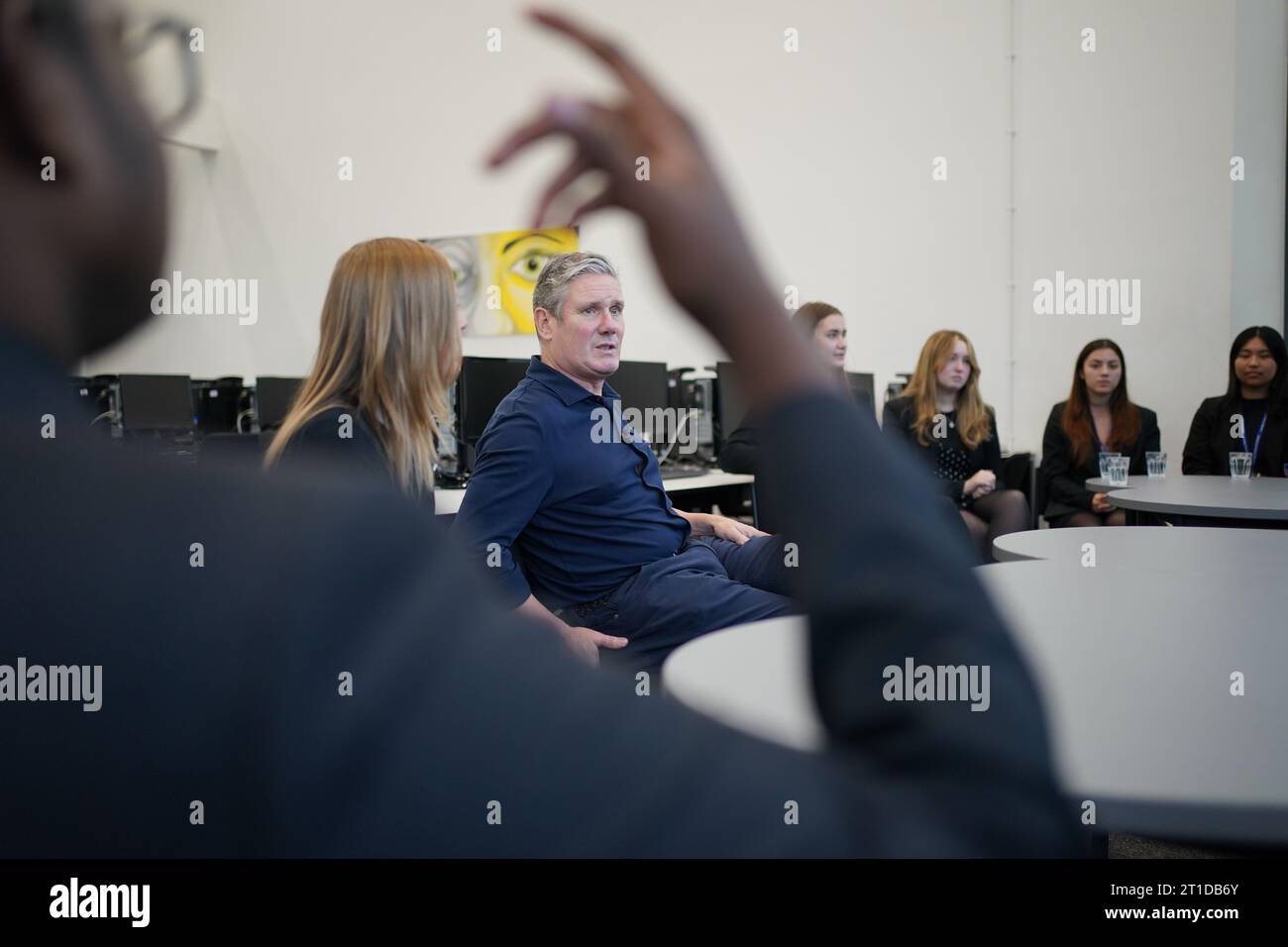 Labour leader Sir Keir Starmer and Sarah Edwards, Labour candidate for ...