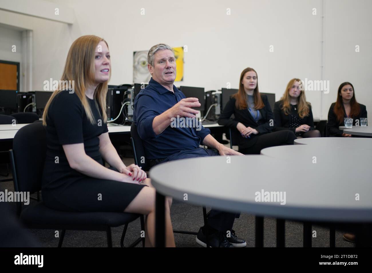 Labour leader Sir Keir Starmer and Sarah Edwards, Labour candidate for ...
