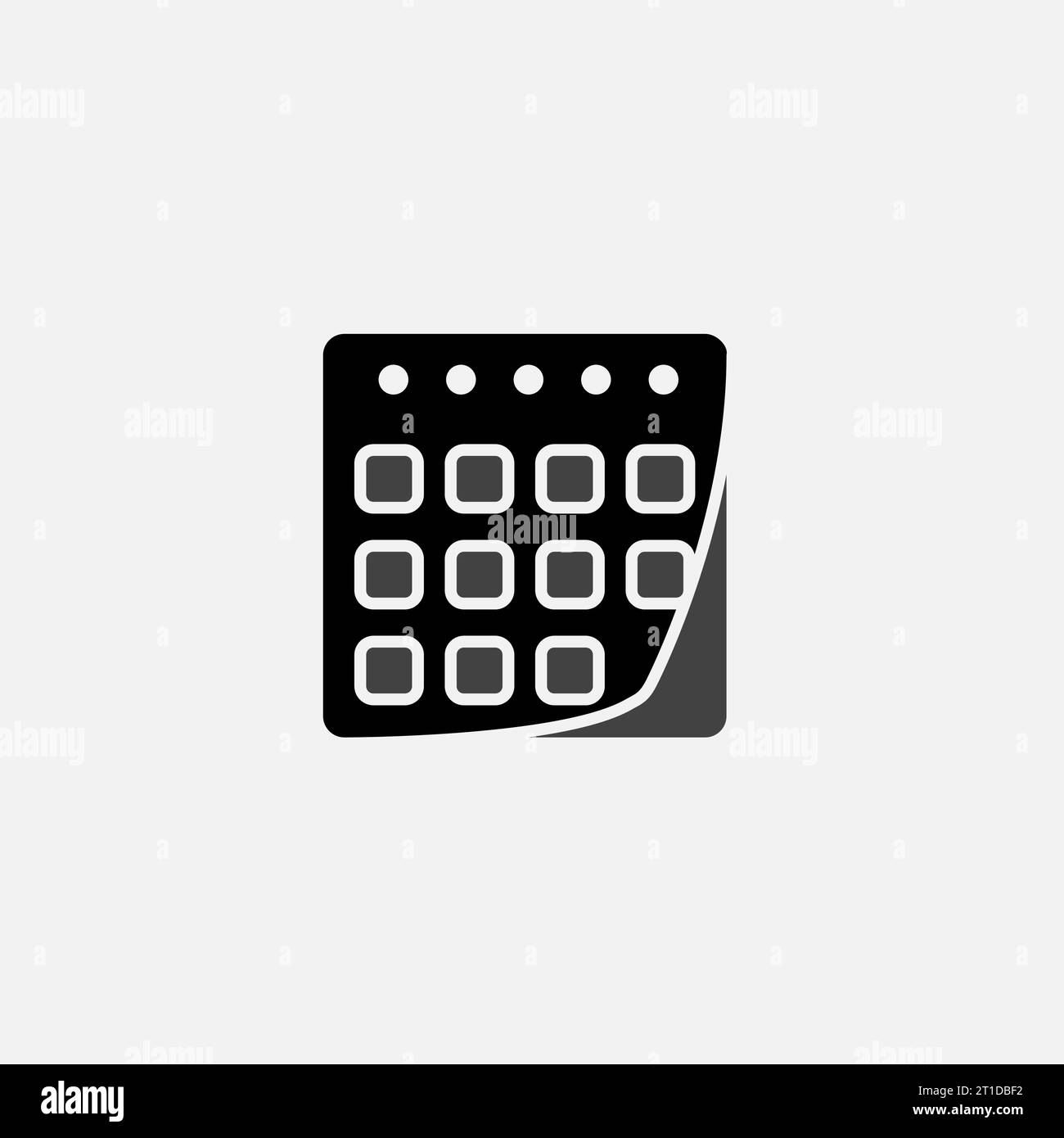 Calendar icon png Stock Vector Image & Art - Alamy