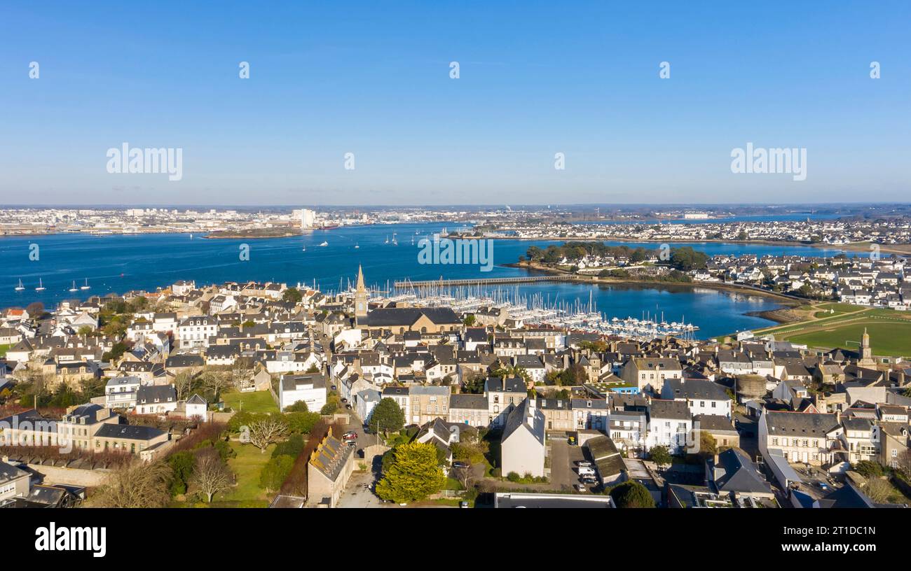Aerial view port louis harbour hi-res stock photography and images - Alamy