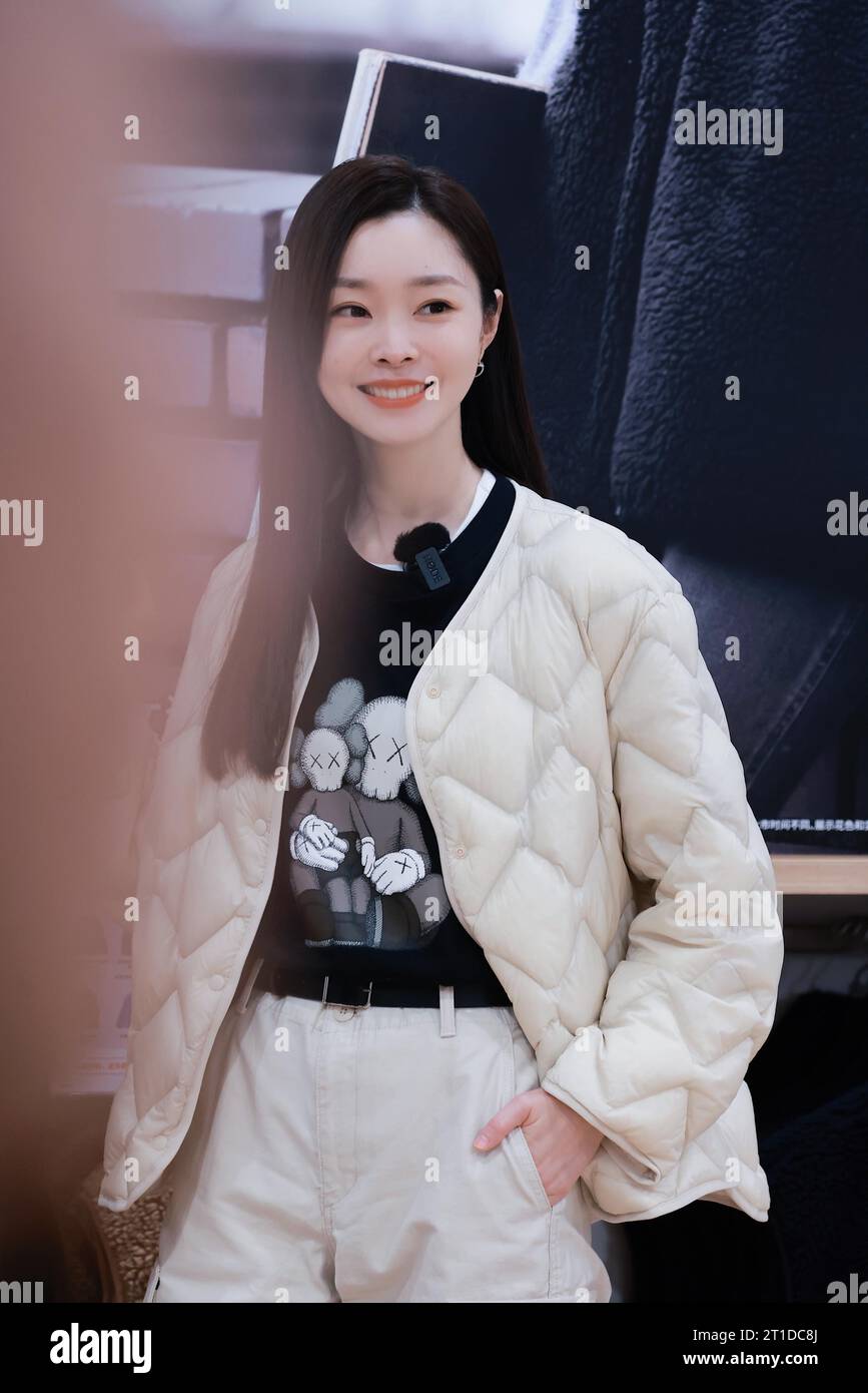 Chinese actress Song Yi attends an activity in Guangzhou City, south ...