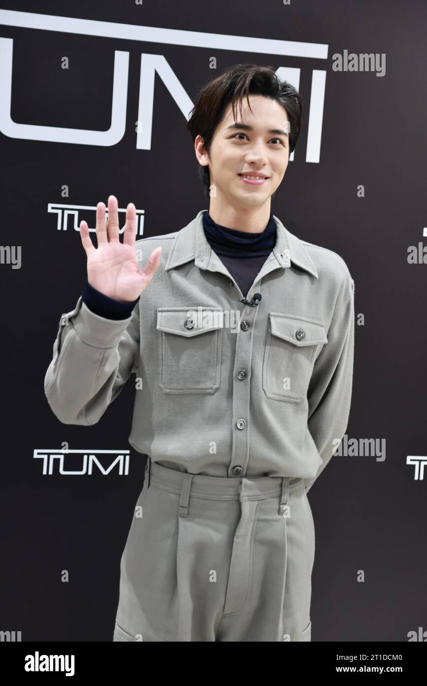 Chinese actor and singer Xu Weizhou attends an activity in Shanghai ...