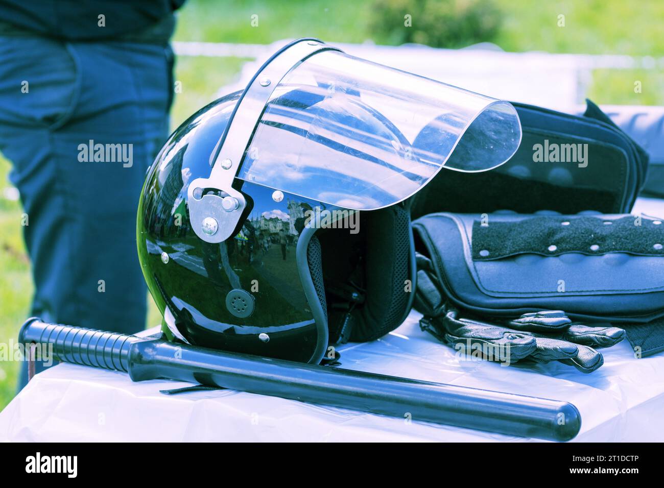 Protective clothes policeman. Police. A helmet, armor - a bulletproof ...