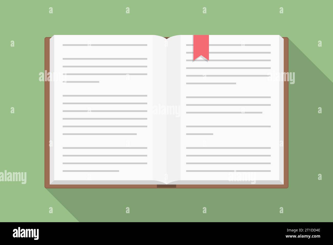 Open book, flat design with long shadow, vector eps10 illustration Stock Vector Image & Art - Alamy