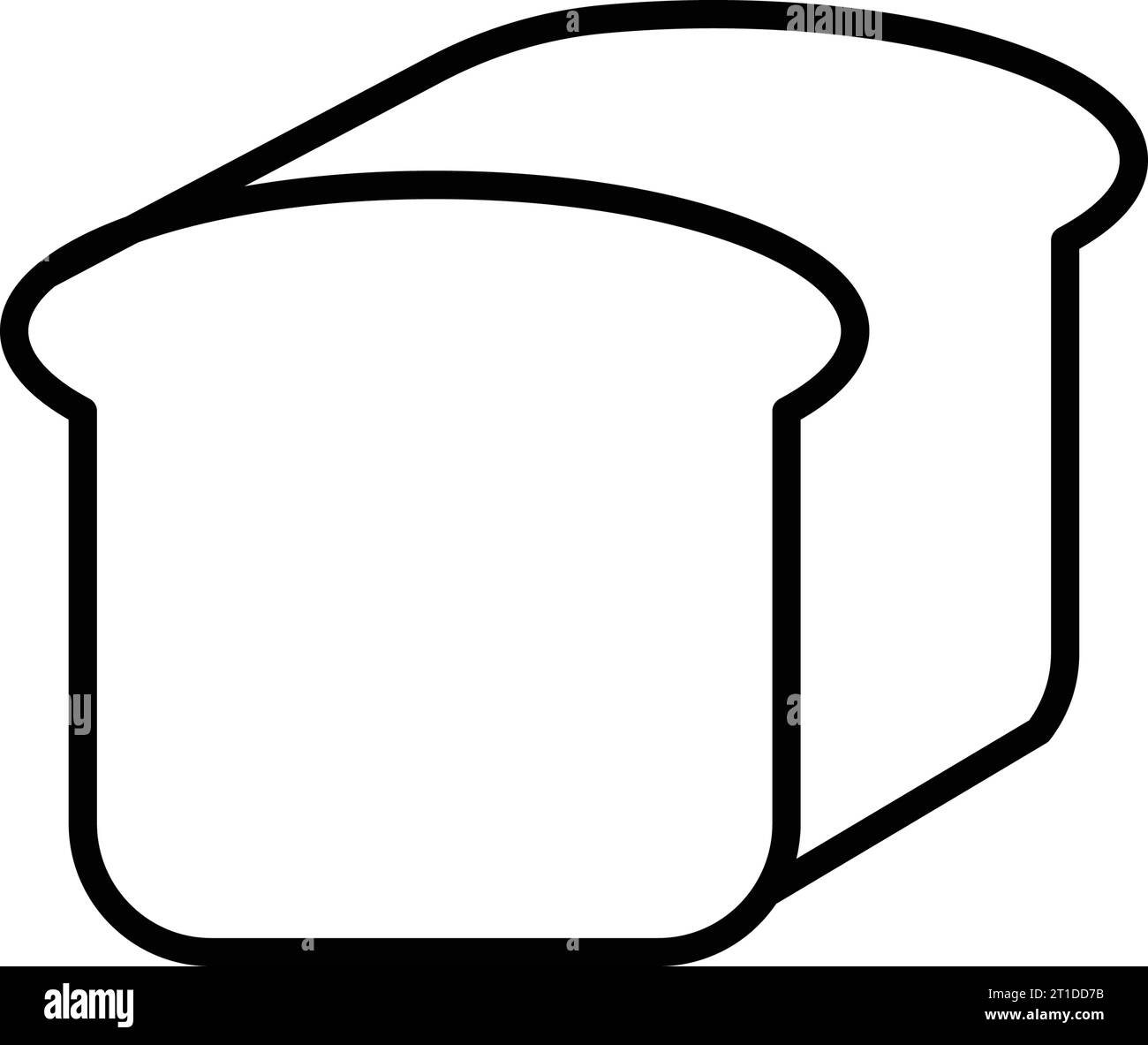 Bread icon line design template illustration isolated Stock Vector ...