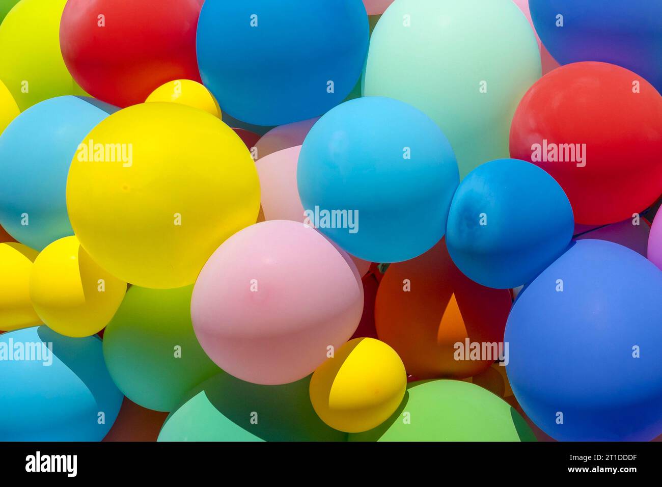 Background of colored balls. The texture is a lot of different color ...