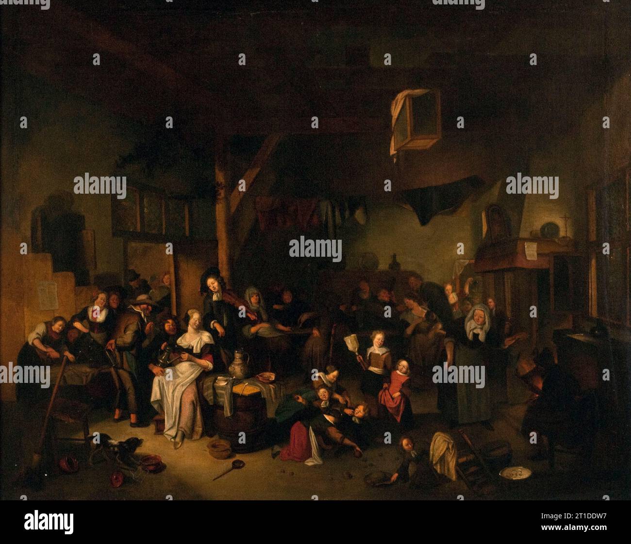 Tavern Scene, 1692 Stock Photo - Alamy