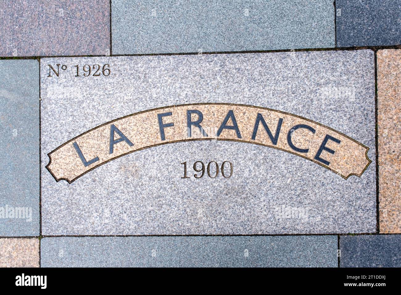 Paving slab in West Street Crewe saying La France, train build at Crewe ...