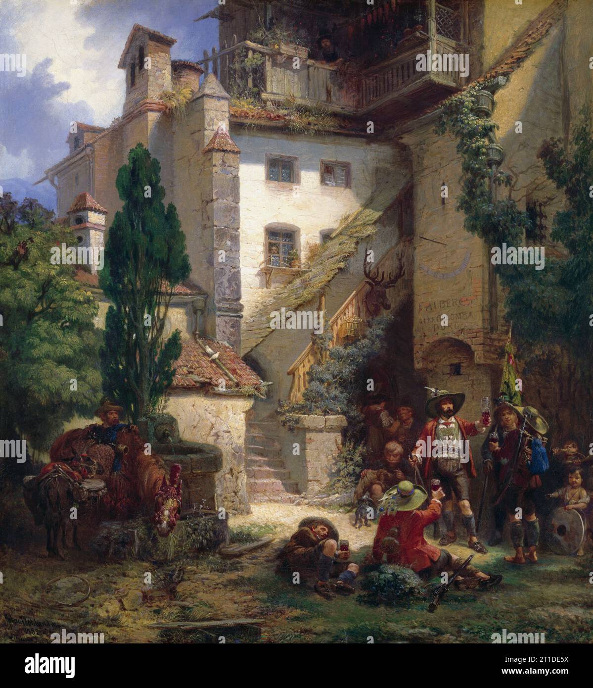 Marksmen in Merano, 1862 Stock Photo - Alamy