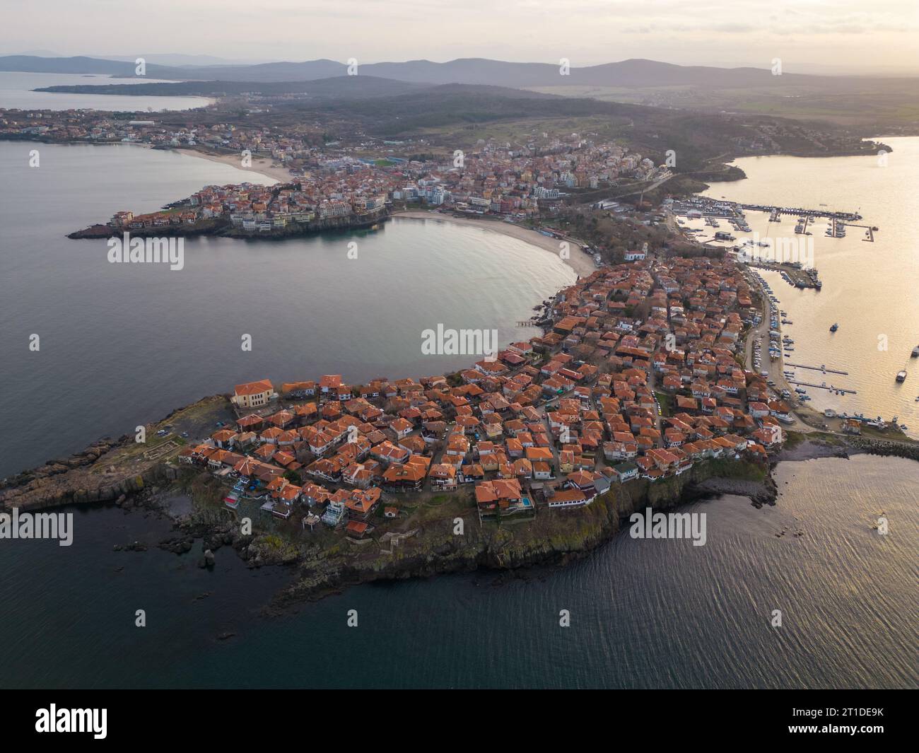 Aerial view town burgas bulgaria hi-res stock photography and images ...